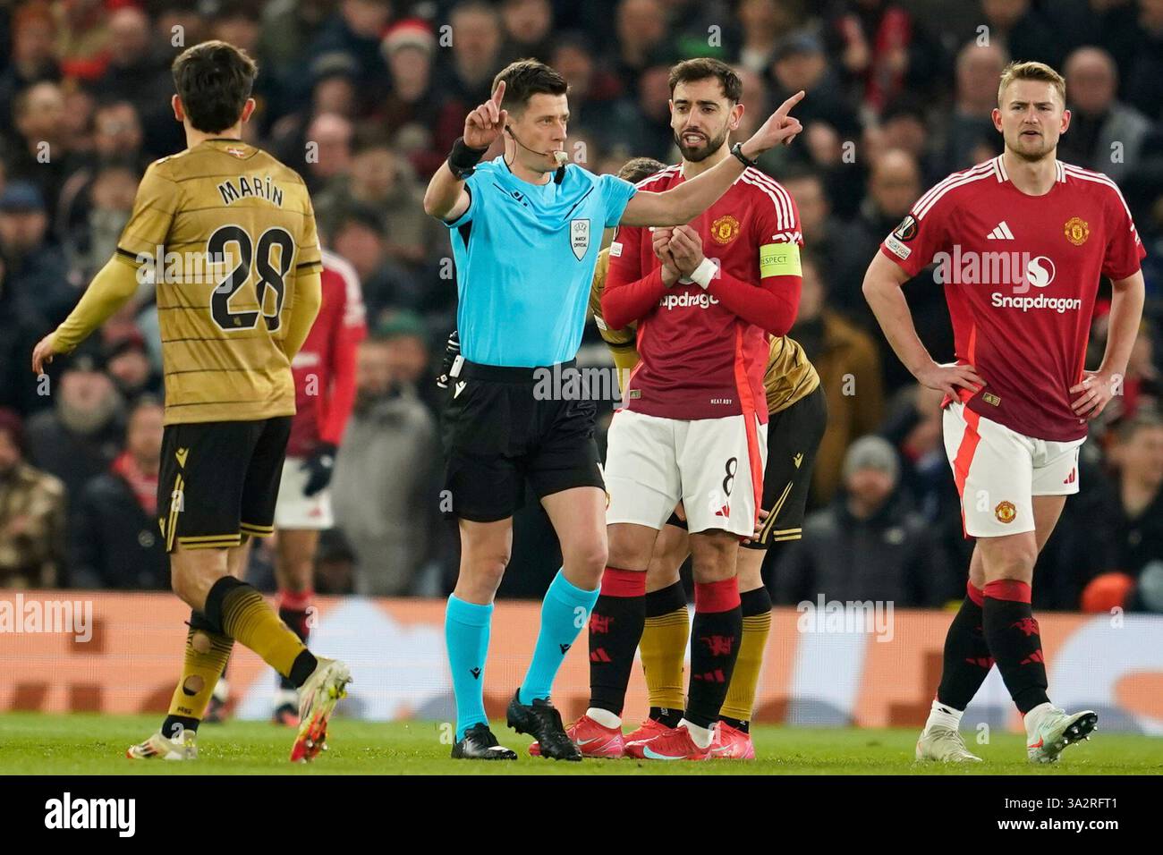 Referee Benoit Bastien gives a penalty after aVAR check during the ...