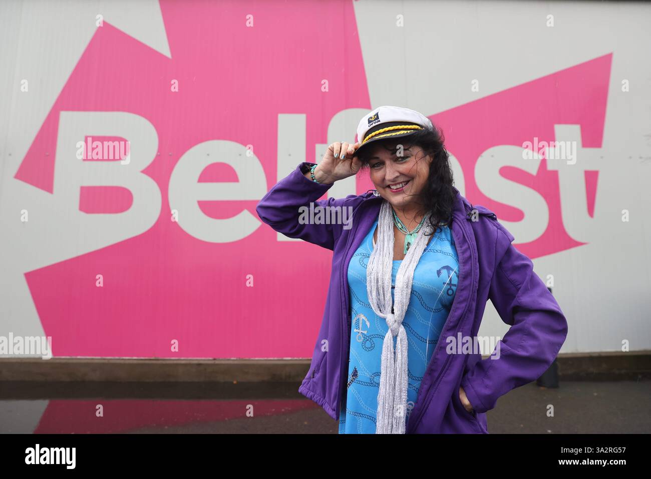 Shirene Thomas from North Carolina prepares to board the Villa Vie ...