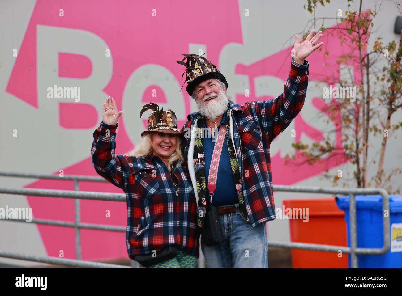 Melody Thor Hennessee and John Hennessee prepare to board the Villa Vie ...