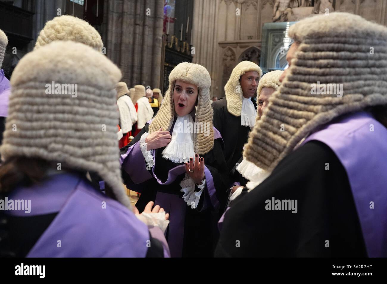 Judges and members of the legal profession at Westminster Abbey in ...