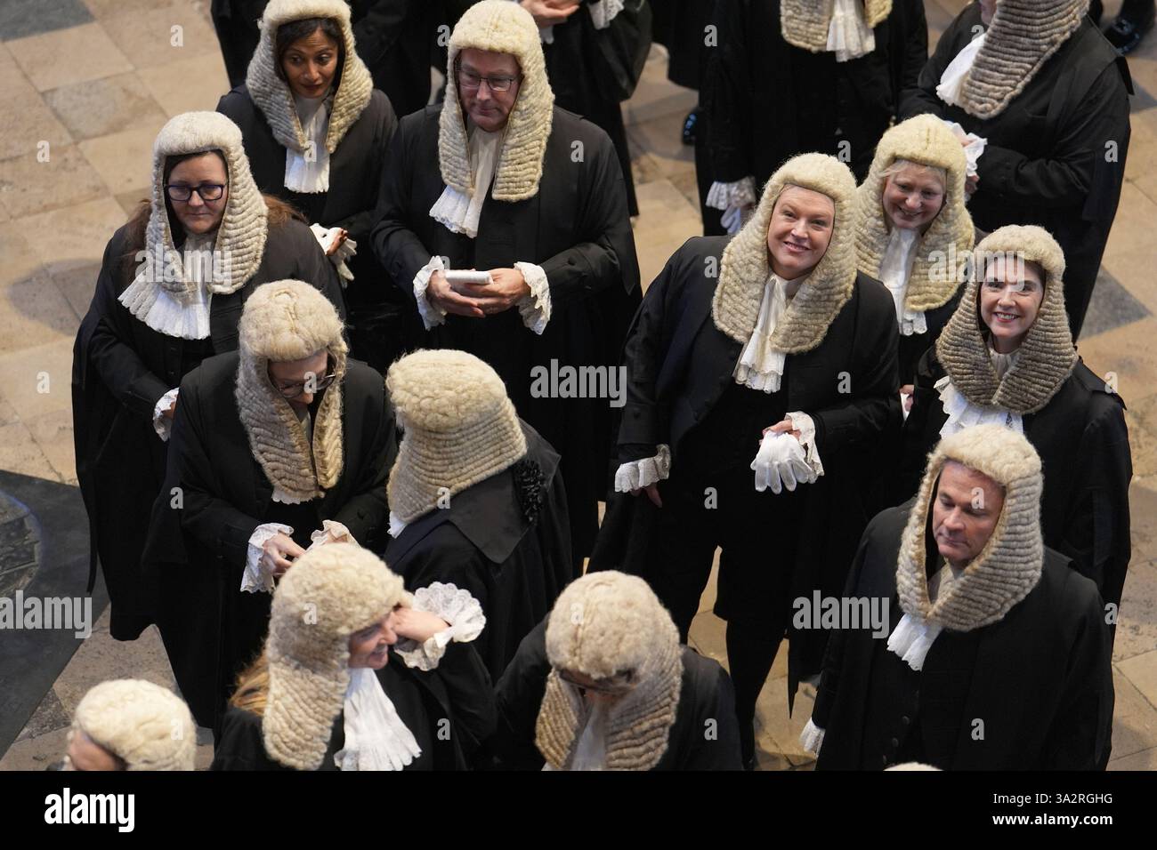 Judges and members of the legal profession at Westminster Abbey in ...
