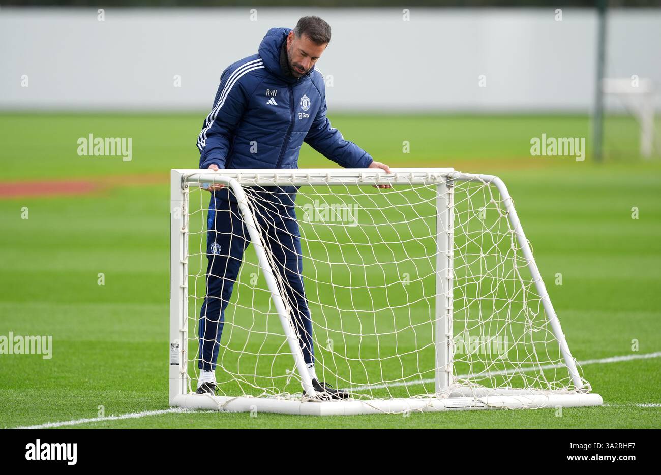 Manchester United assistant manager Ruud van Nistelrooy during a ...