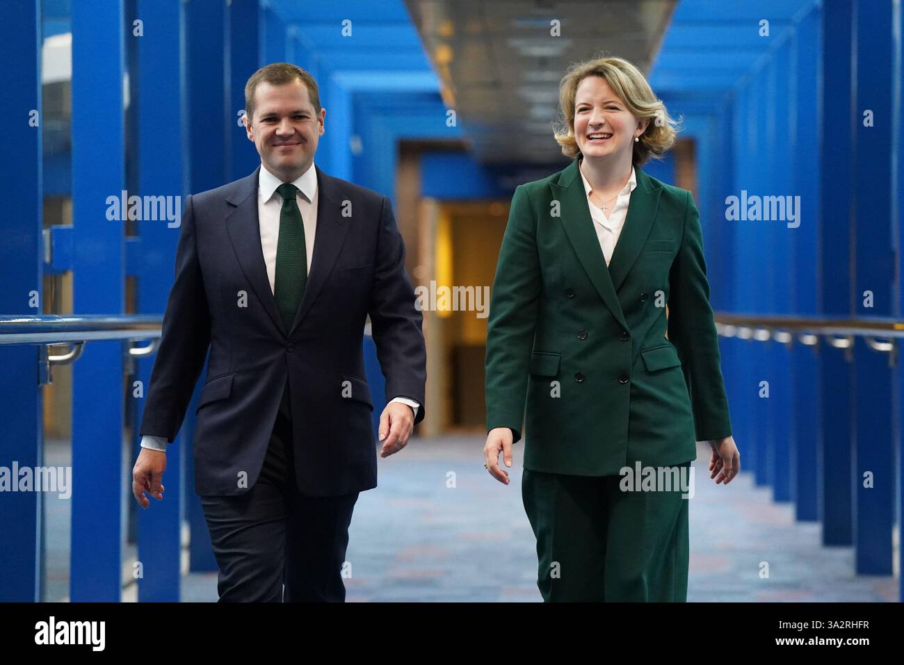 Tory leadership contender Robert Jenrick arrives with Weald of Kent MP ...