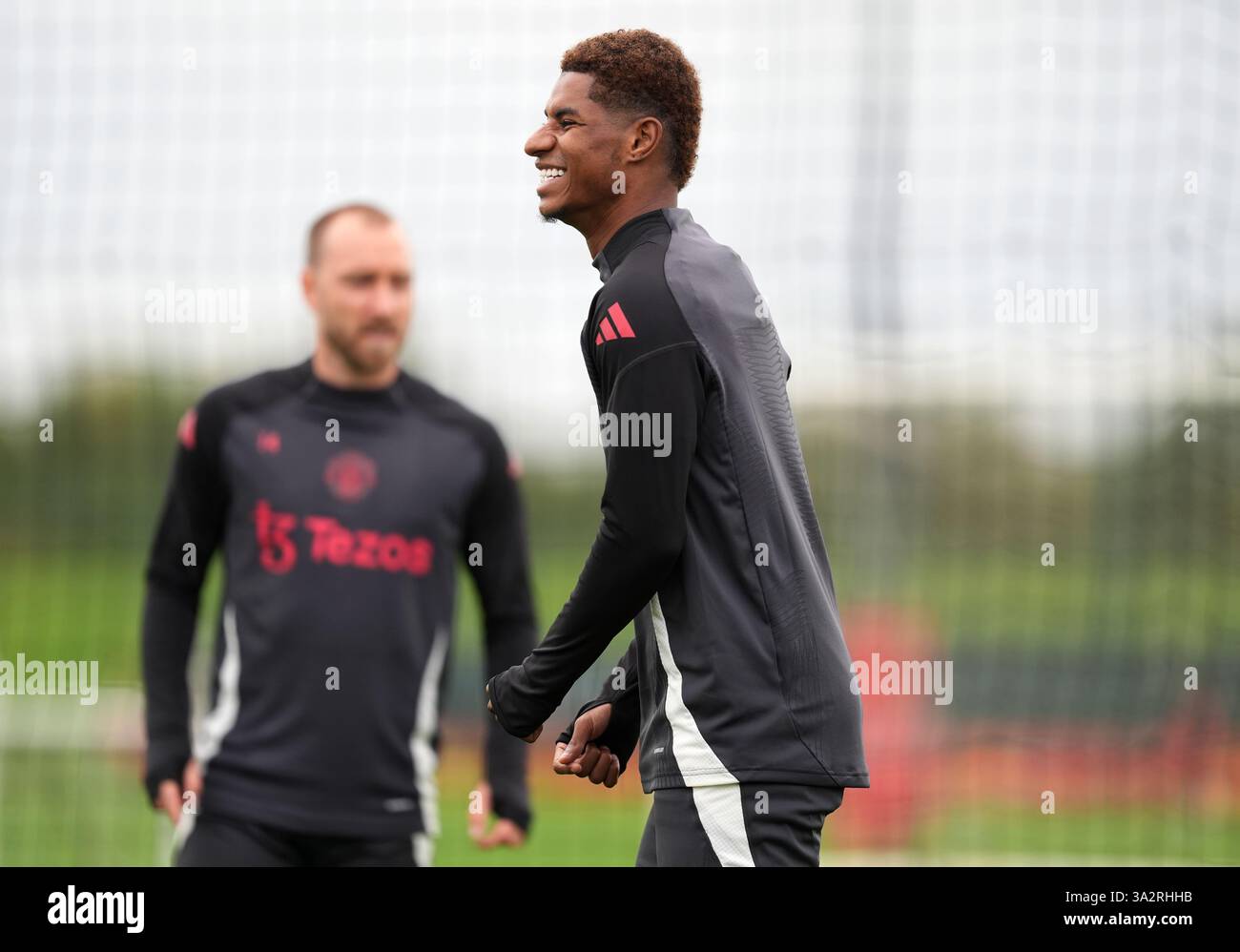 Manchester United's Marcus Rashford during a training session at ...