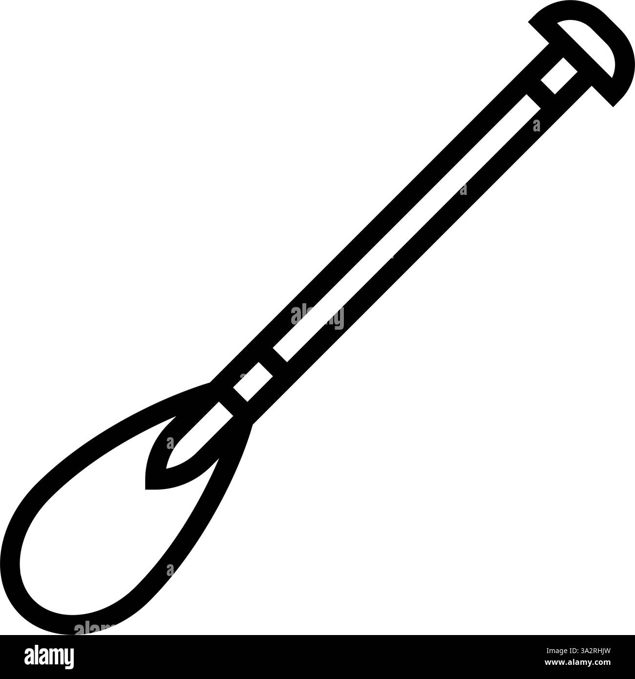 canoe paddle water trip tourism line icon vector illustration Stock ...