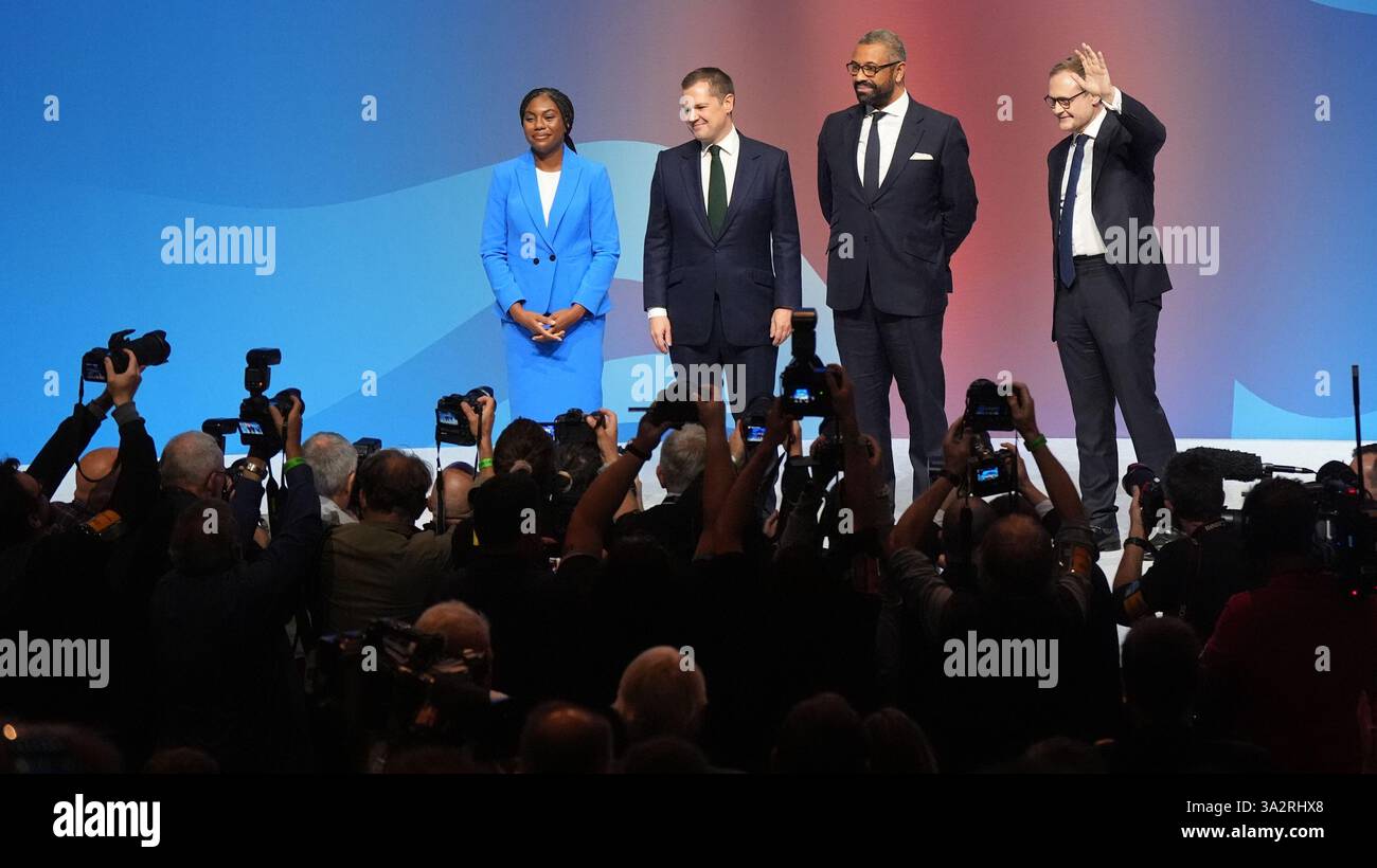(left to right) Tory leadership candidates, Kemi Badenoch, Robert ...