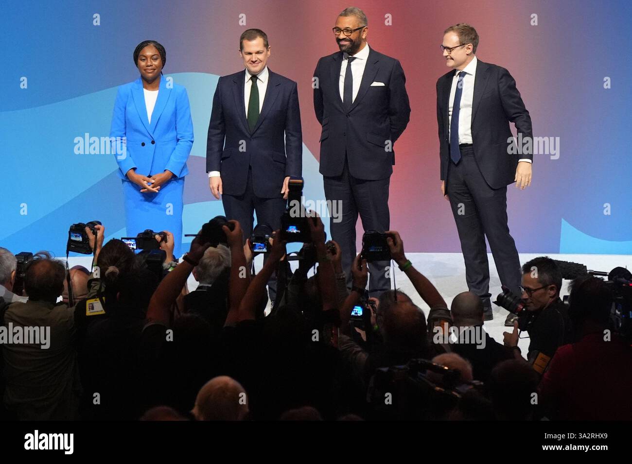 (left to right) Tory leadership candidates, Kemi Badenoch, Robert ...