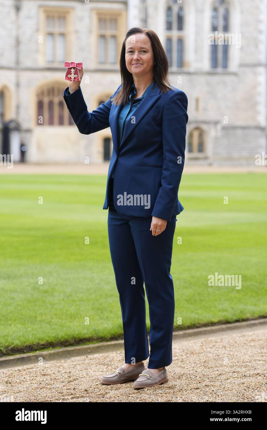 Referee Cheryl Foster after being made a Member of the Order of the ...