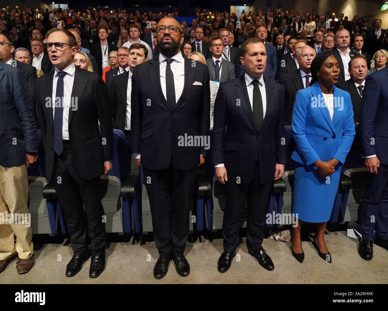 (left to right) Tory leadership candidates Tom Tugendhat, James ...