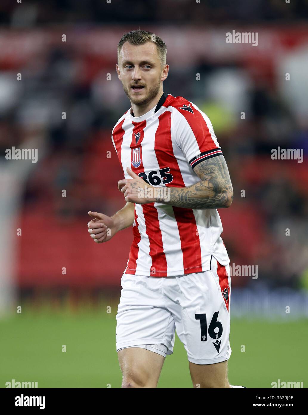 Stoke City's Ben Wilmot during the Sky Bet Championship match at the ...