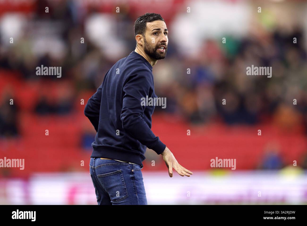 Stoke City manager Narcis Pelach during the Sky Bet Championship match ...