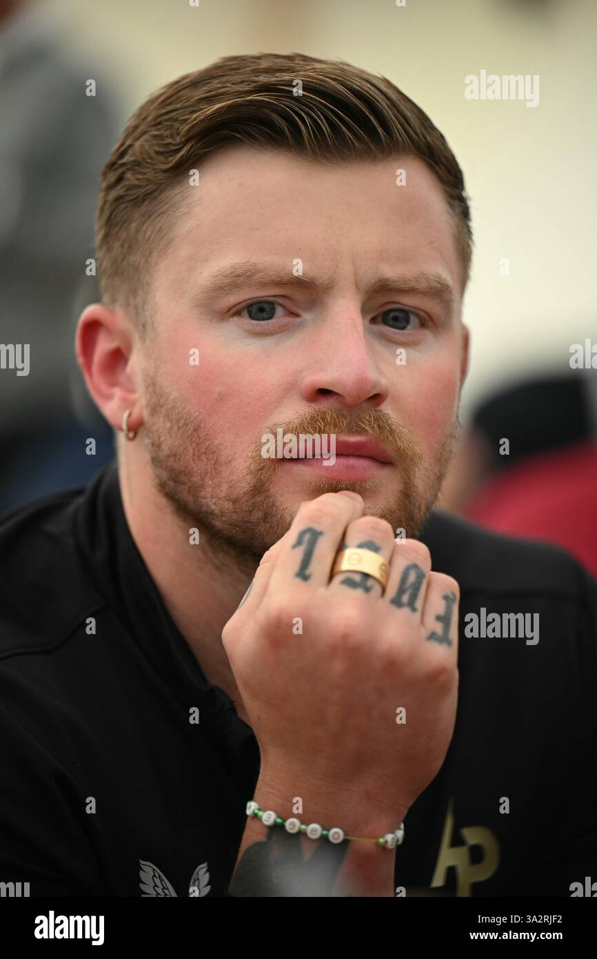 British swimmer Adam Peaty takes part in a round table discussion ...