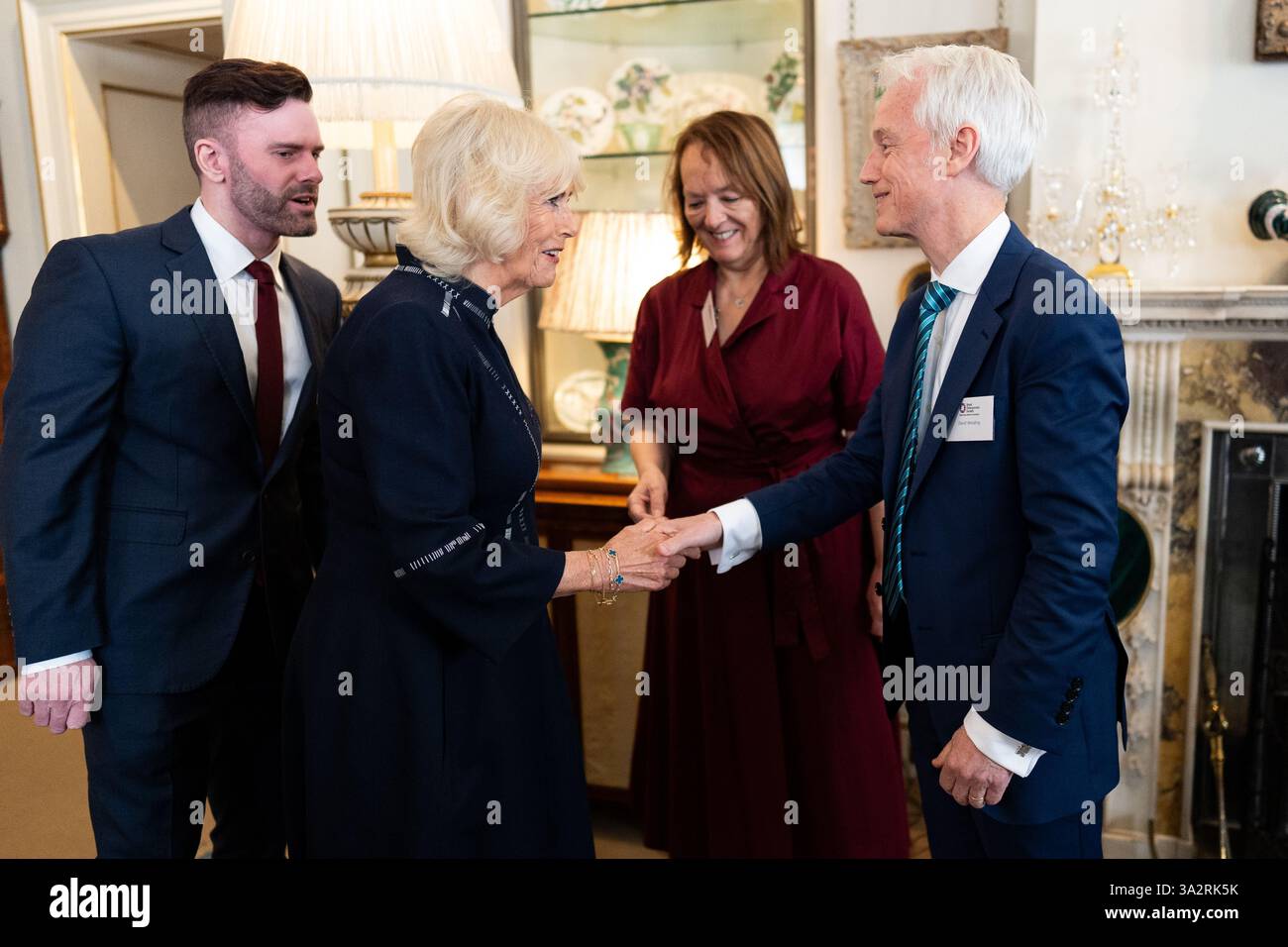 EMBARGOED TO 2200 SATURDAY OCTOBER 5 Queen Camilla, President of the ...