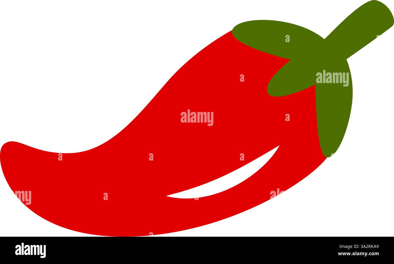 Jalapeno Fruit Vector Cartoon Colored Clipart Stock Vector Image & Art ...