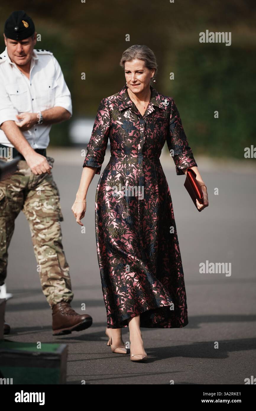 The Duchess of Edinburgh, in her role as Royal Colonel, 5th Battalion ...