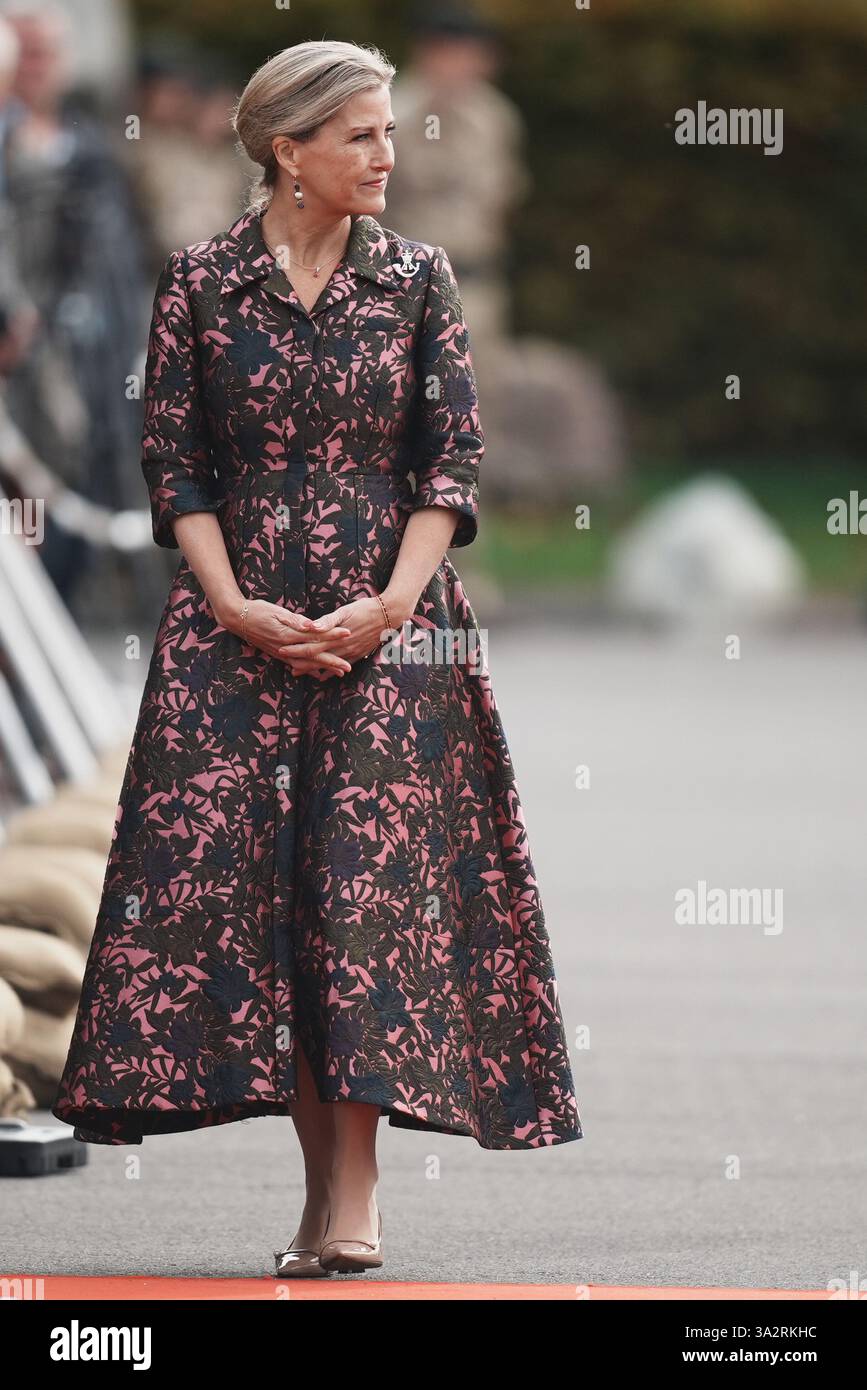 The Duchess of Edinburgh, in her role as Royal Colonel, 5th Battalion ...