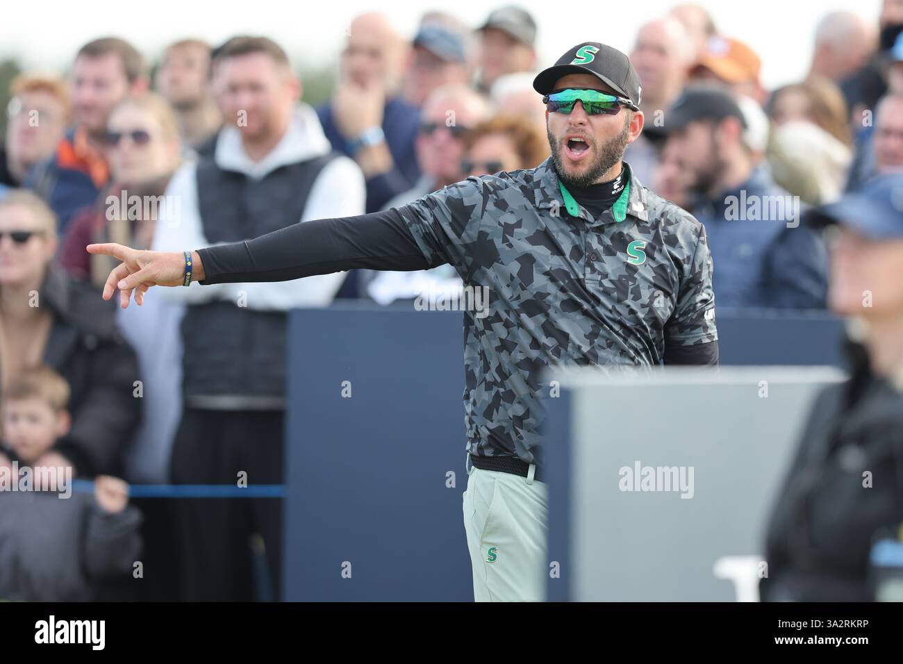 Dean Burmester on the fifth tee during day three of the Alfred Dunhill ...
