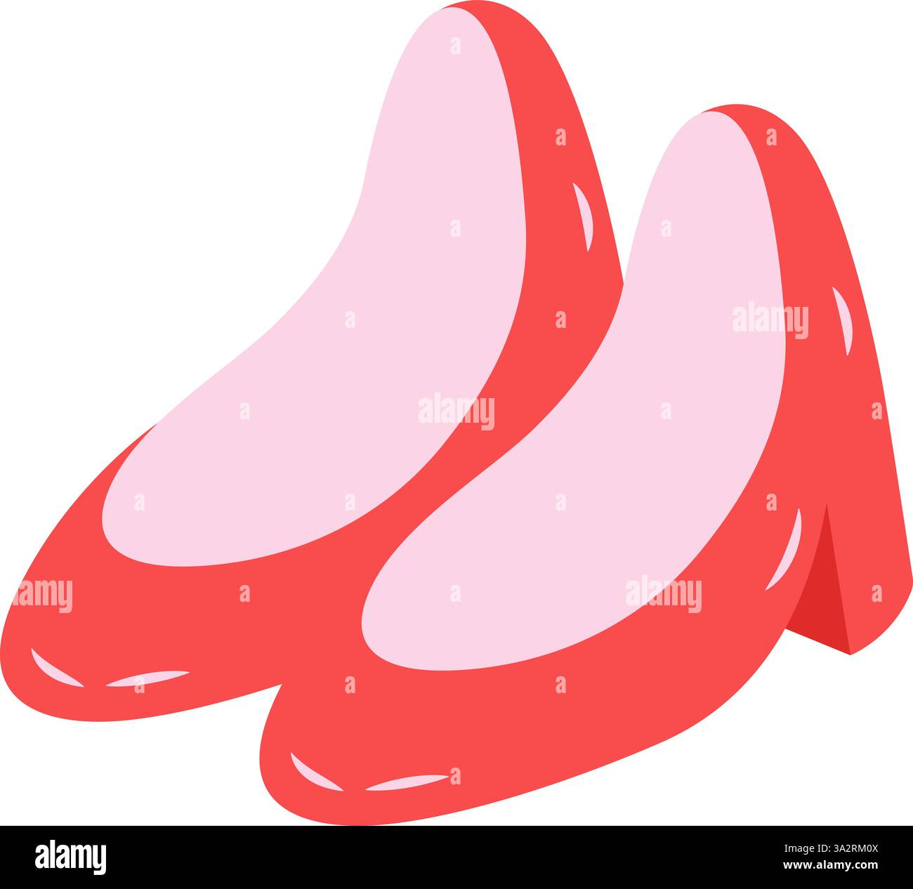 Red Shoes Vector Cartoon Colored Clipart Stock Vector Image & Art - Alamy