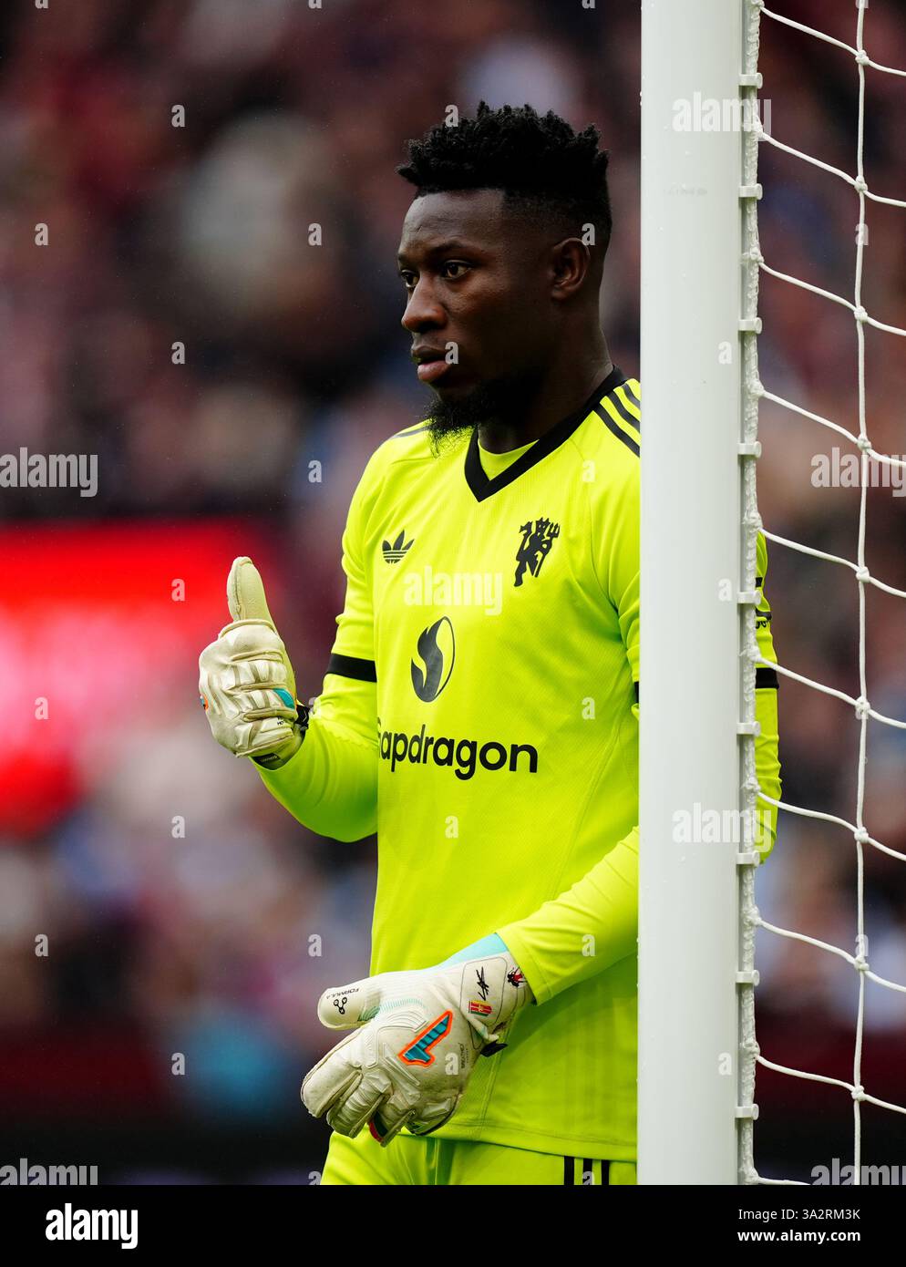 Manchester United goalkeeper Andre Onana during the Premier League ...