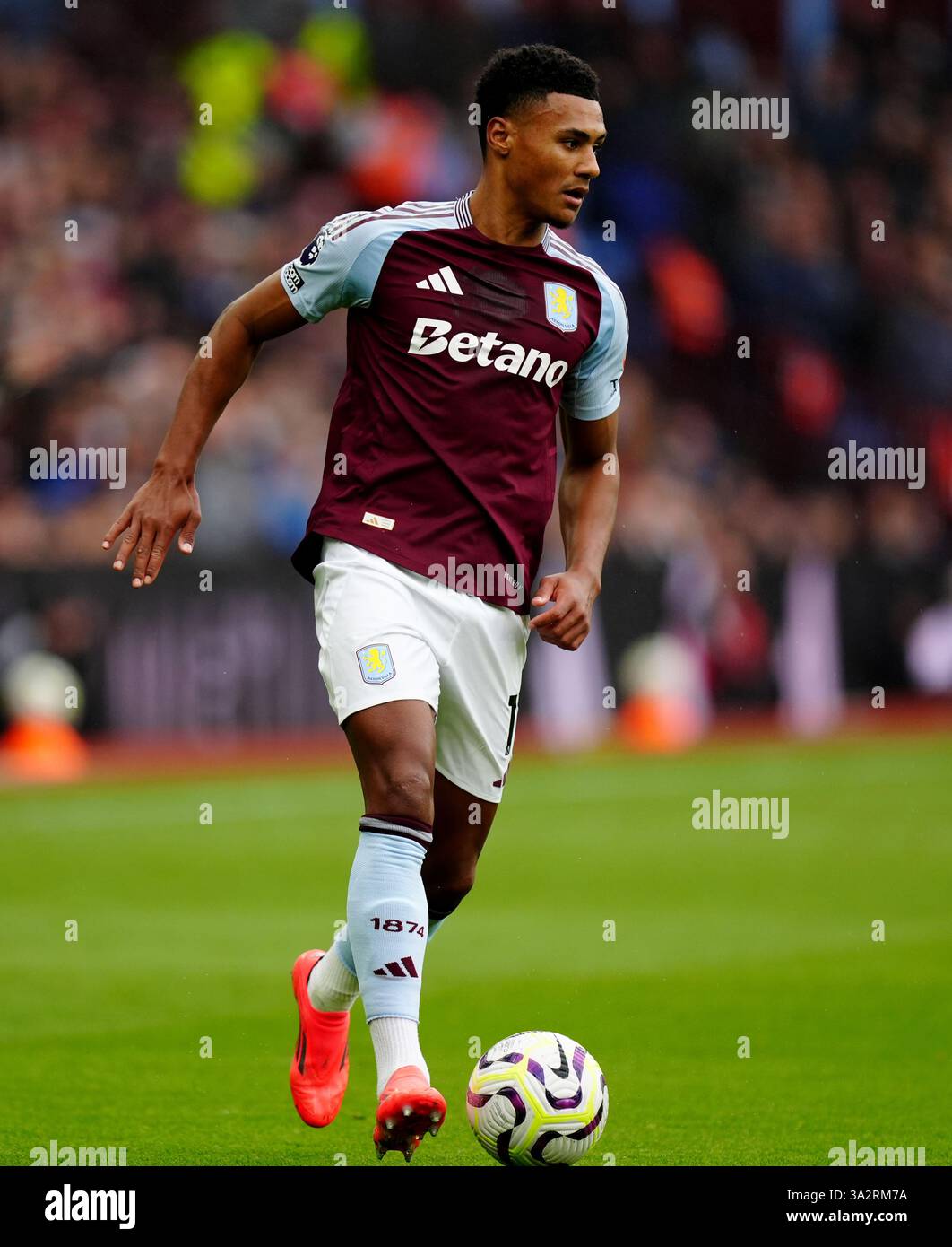 Aston Villa's Ollie Watkins during the Premier League match at Villa ...