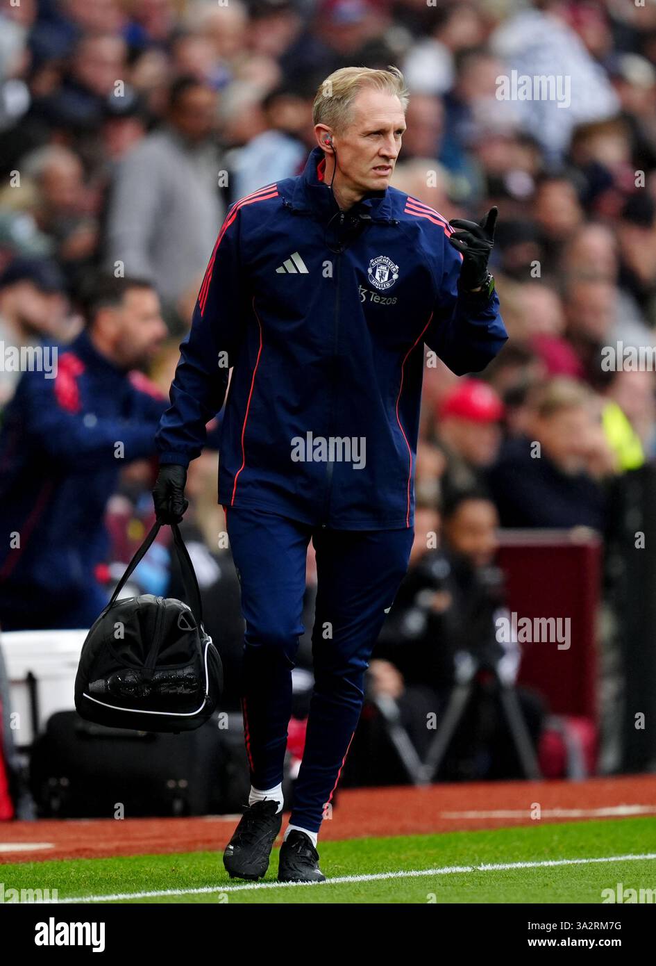 Manchester United Head physiotherapist Jordan Reece during the Premier ...