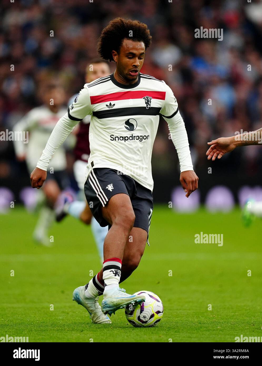 Manchester United's Joshua Zirkzee during the Premier League match at ...