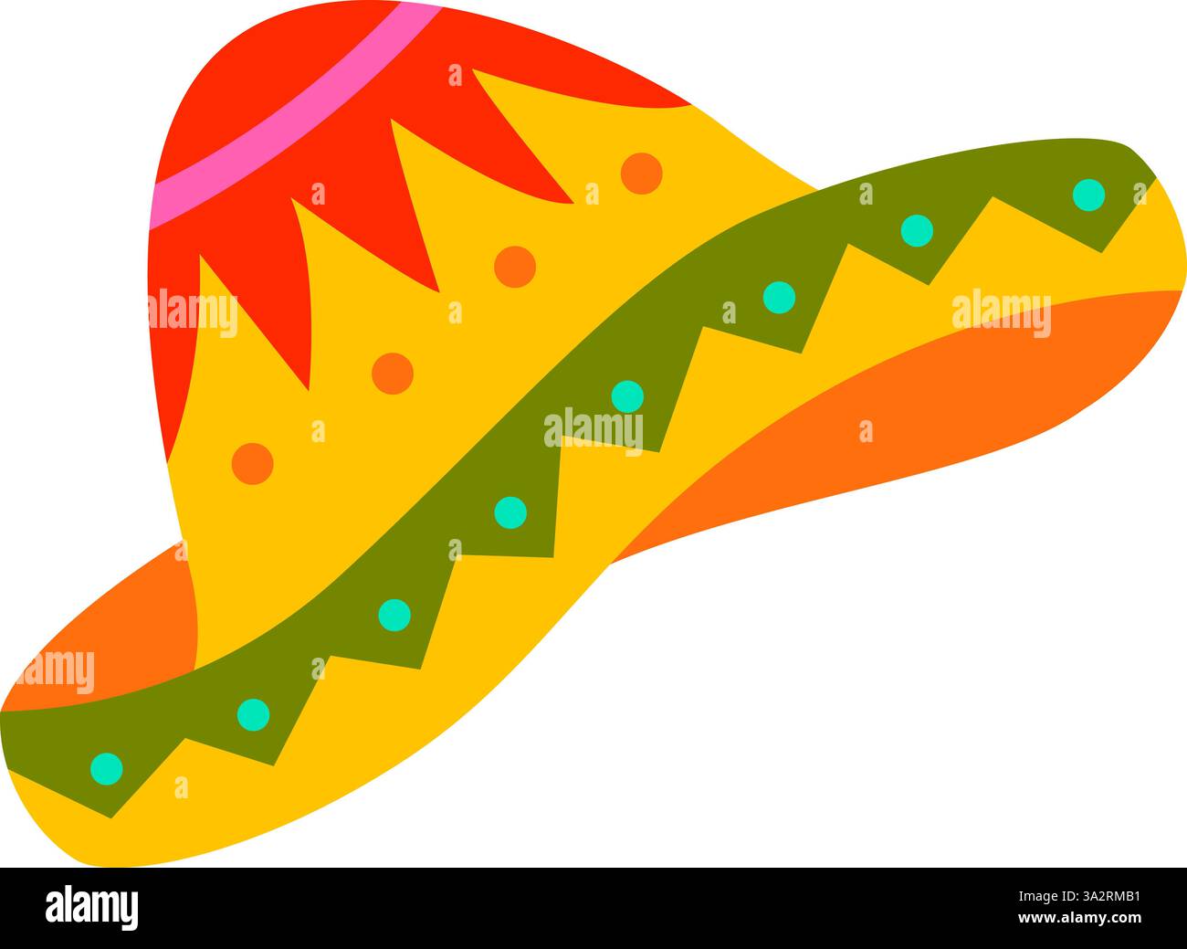 Mexican Hat Vector Cartoon Colored Clipart Stock Vector Image & Art - Alamy