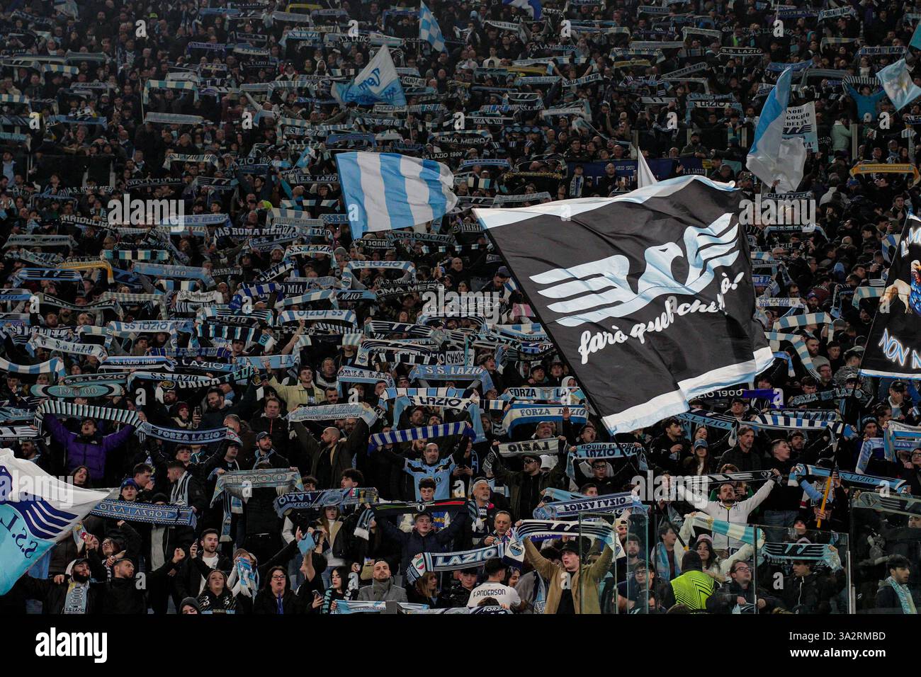 SS Lazio ultras curva nord during Lazio vs Viktoria Plzen, Football ...