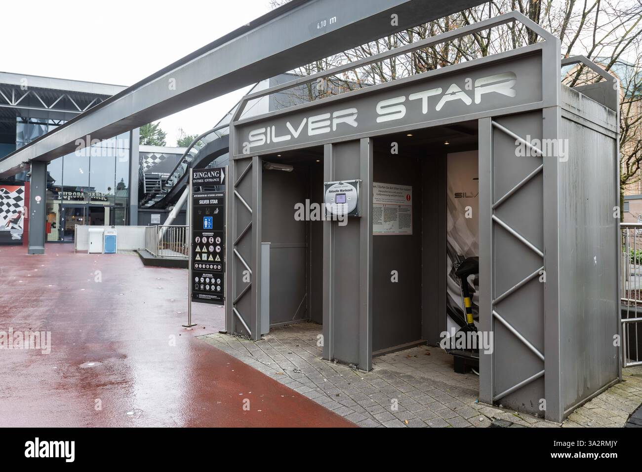 Rust, Germany. 13th Mar, 2025. The entrance to the Silver Star roller ...