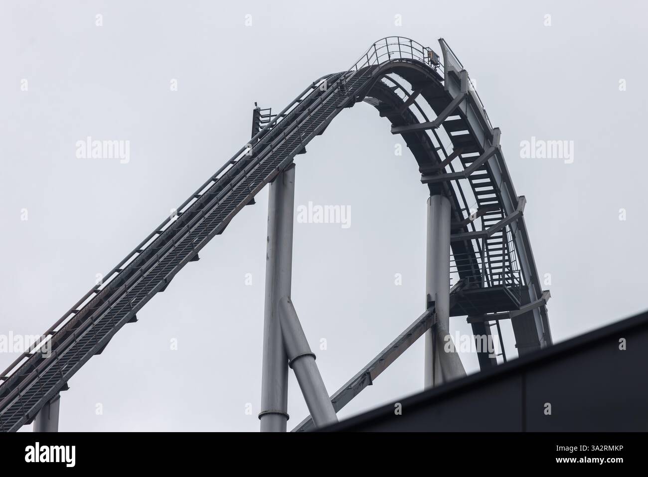 Rust, Germany. 13th Mar, 2025. The Silver Star roller coaster can be ...