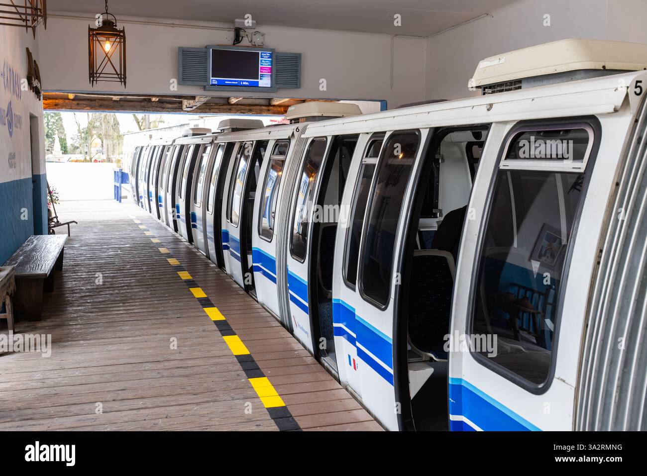 Rust, Germany. 13th Mar, 2025. The E.P. Express monorail is located in ...