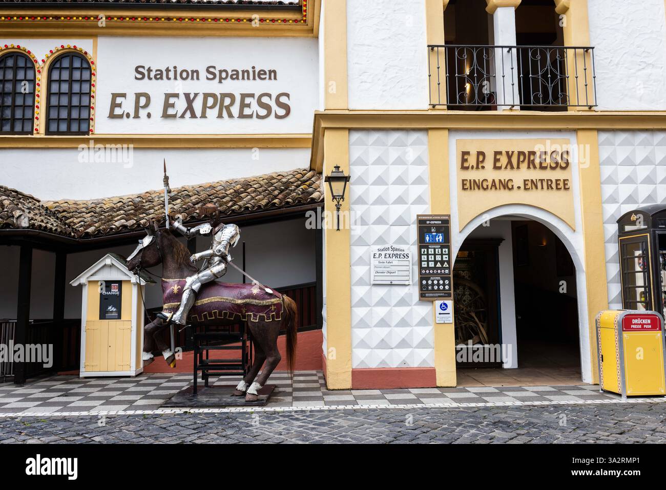 Rust, Germany. 13th Mar, 2025. The Spanish station of the E.P. Express ...