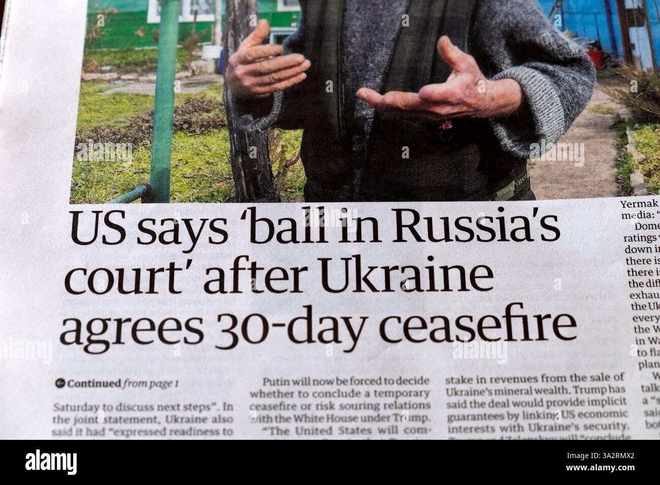 'US says 'ball in Russia 's court' after Ukraine agrees 30-day ...