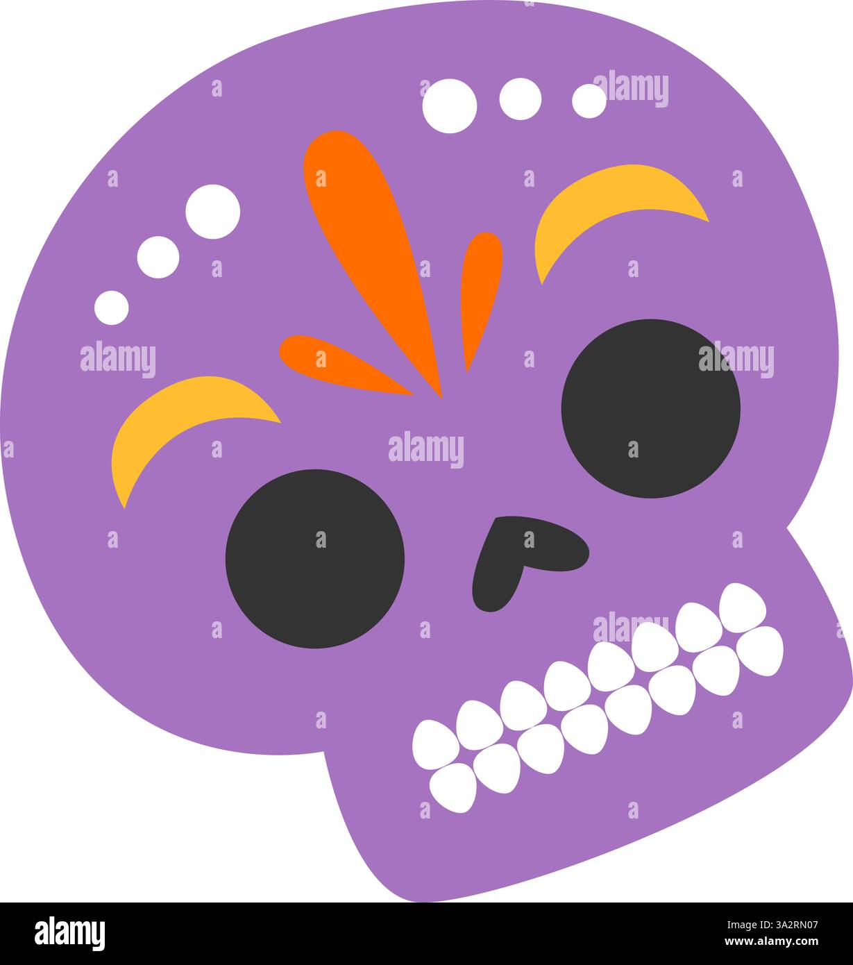 Colored mexican skull Stock Vector Images - Alamy