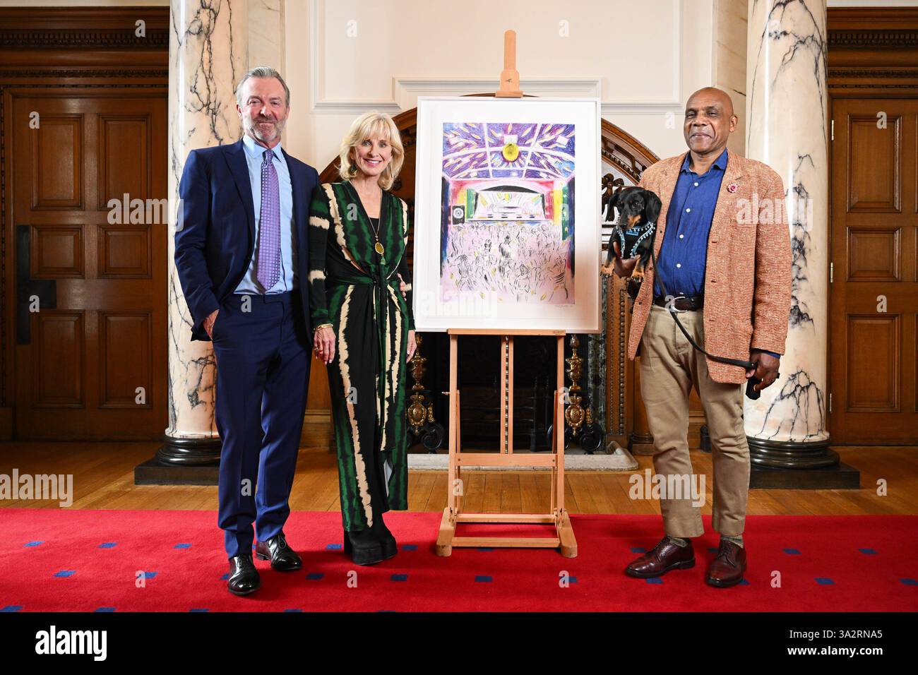 EDITORIAL USE ONLY British artist Denzil Forrester (right) is announced ...