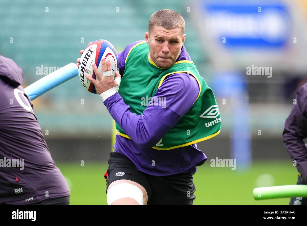 England's Tom Willis during a training session at the Allianz Stadium ...
