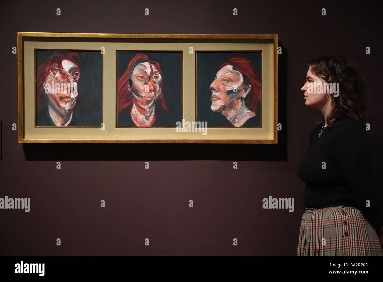 Three Studies for a Portrait of Isabel Rawsthorne during a preview for ...