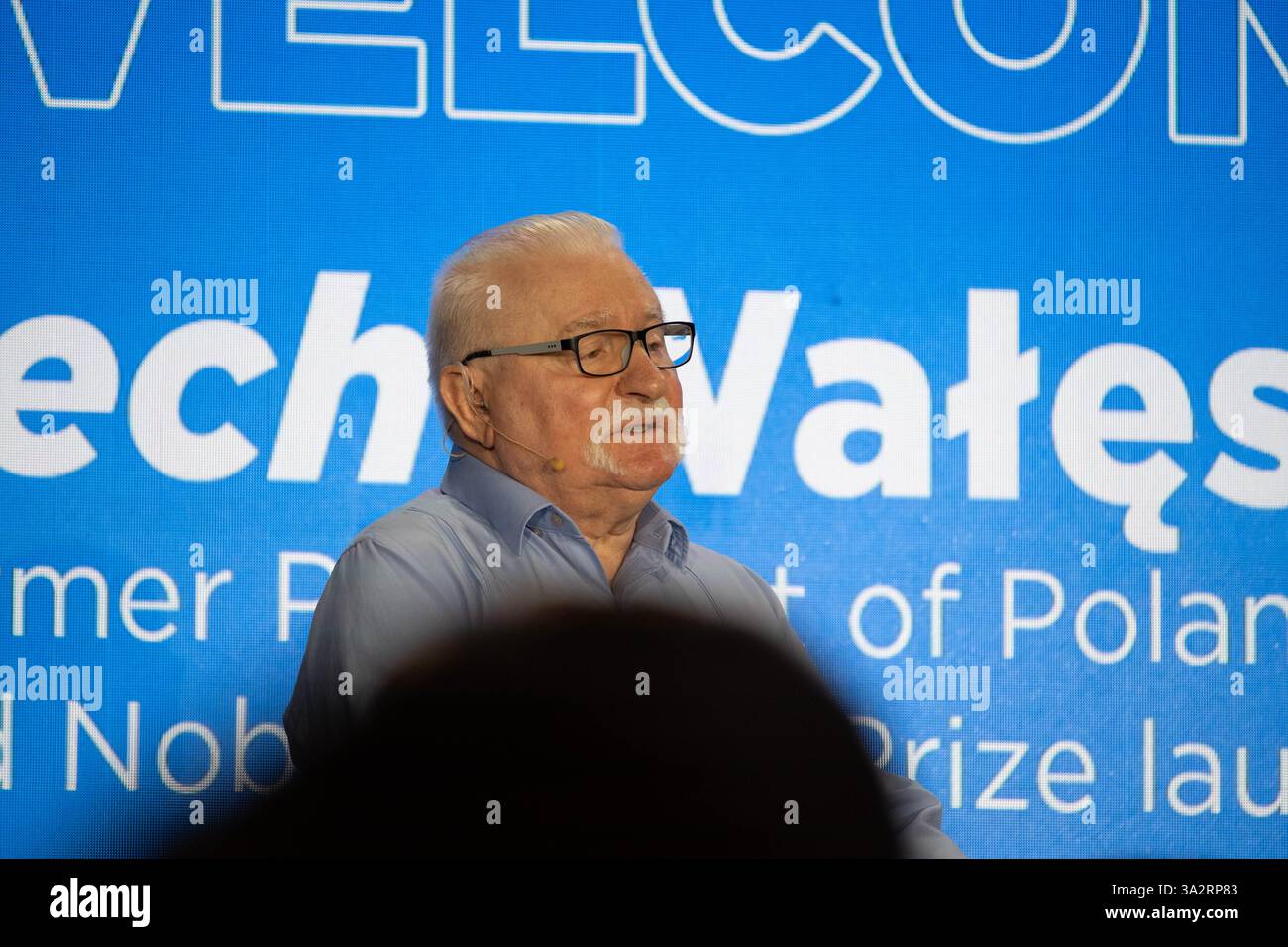 Former Polish President Lech Wałęsa at Euronews Poland Launch. Warsaw ...