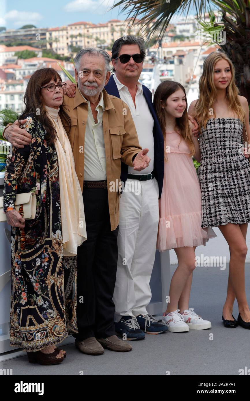 CANNES, FRANCE - MAY 17: Talia Shire, Francis Ford Coppola, Roman ...