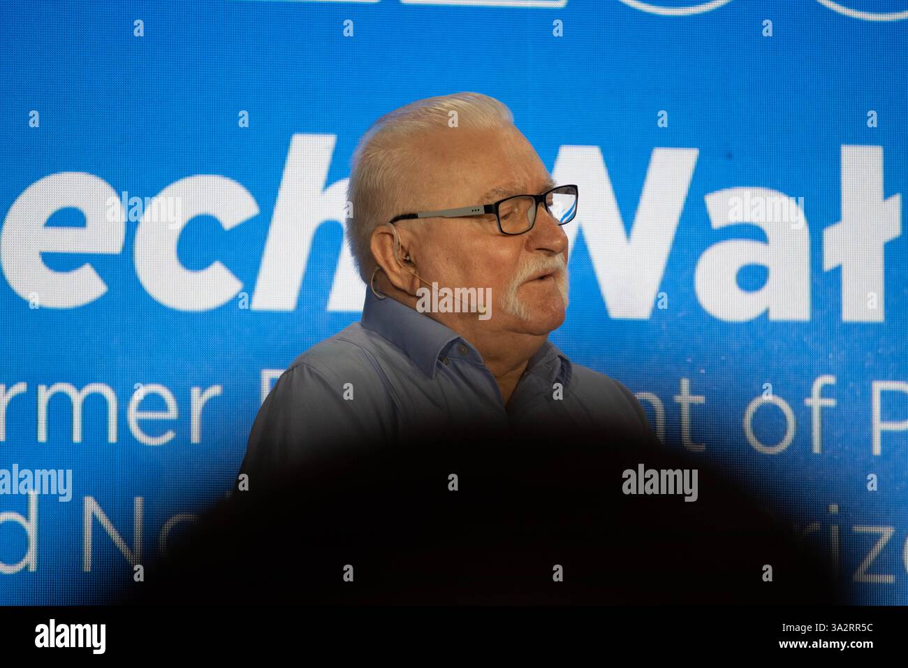 Former Polish President Lech Wałęsa at Euronews Poland Launch. Warsaw ...