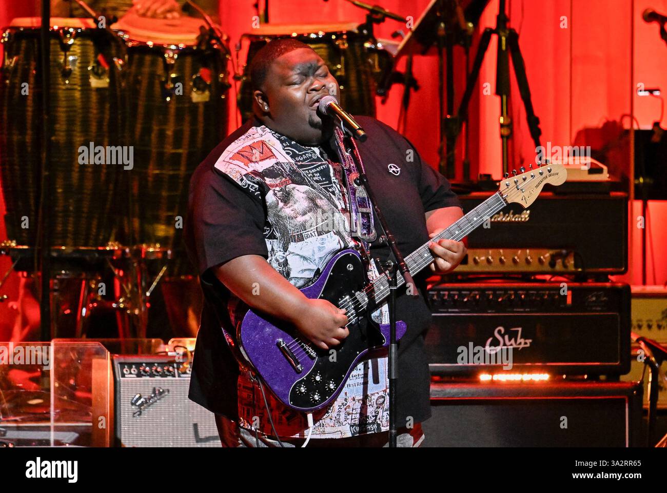 Christone "Kingfish" Ingram performs at the 9th annual Love Rocks NYC ...