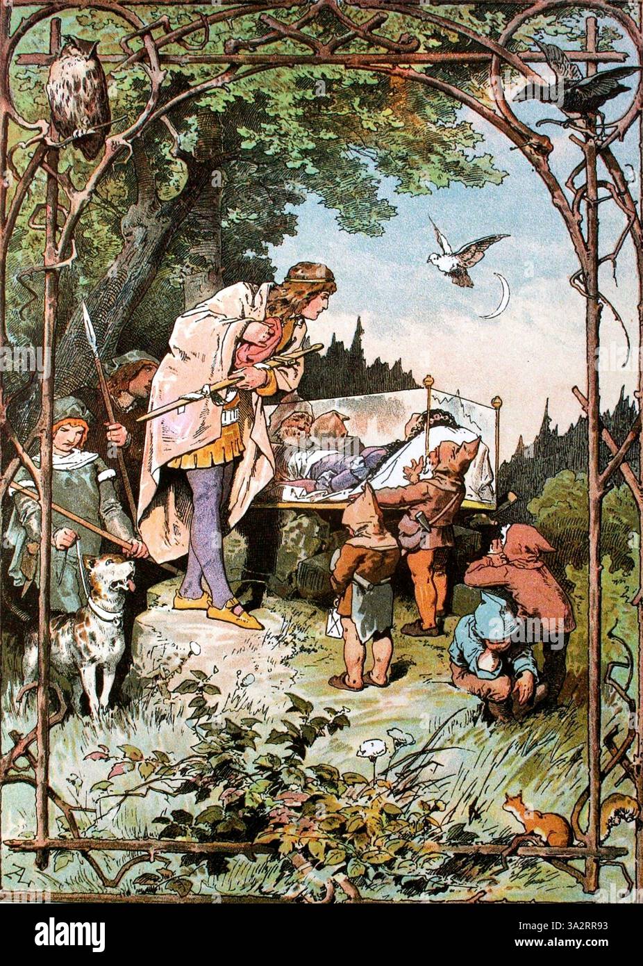 SNOW WHITE The Princer prepares to awaken Snow White. Illustration by ...