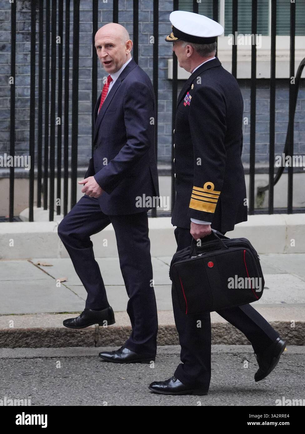 Defence Secretary John Healey (left) and Chief of the Defence Staff ...