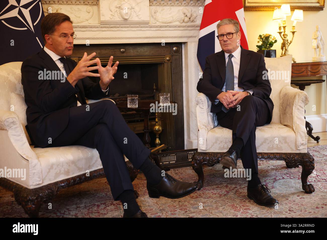 Nato Secretary General Mark Rutte (left) and Prime Minister Sir Keir ...