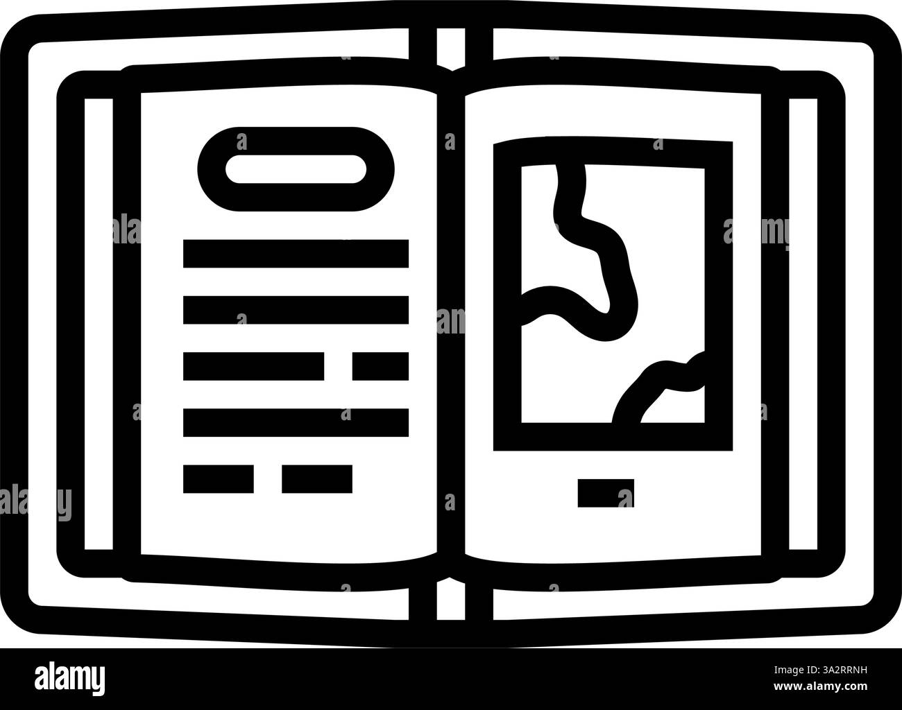 expedition journal geographical discoveries line icon vector ...
