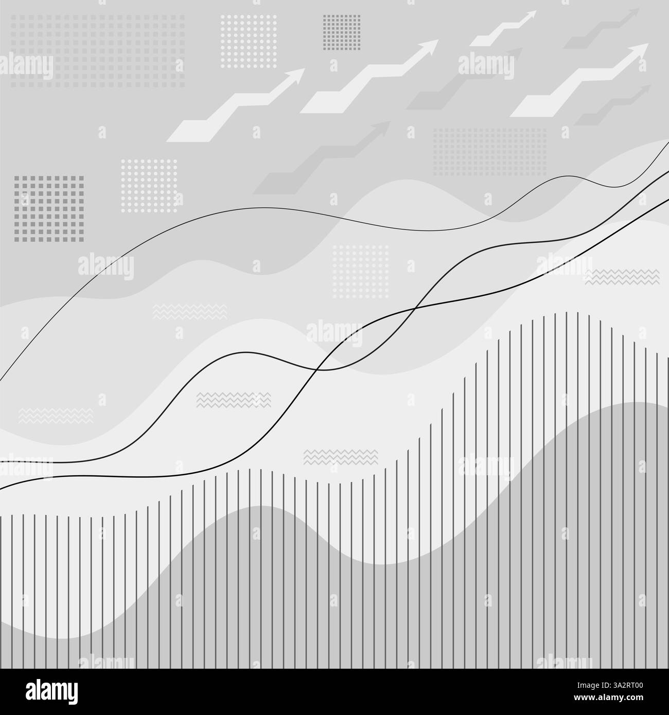 Graphs, diagrams, parabolas, geometric shapes for presentation ...