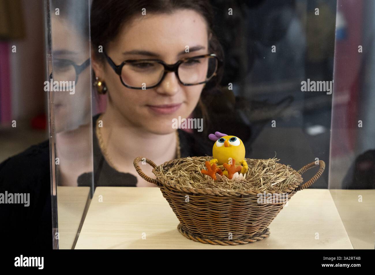 The original clay model of Molly from Chicken Run: Dawn of the Nugget ...