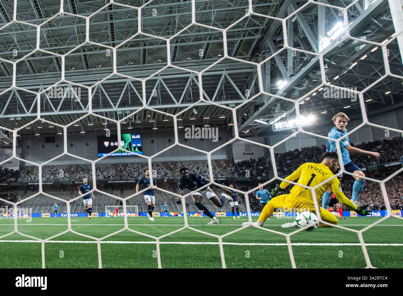 Stockholm, Sweden. 13th Mar, 2025. 250313 Oskar Fallenius of Djurgården ...