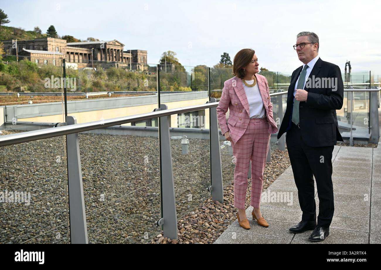 Prime Minister Sir Keir Starmer speaks with Wales' First Minister ...