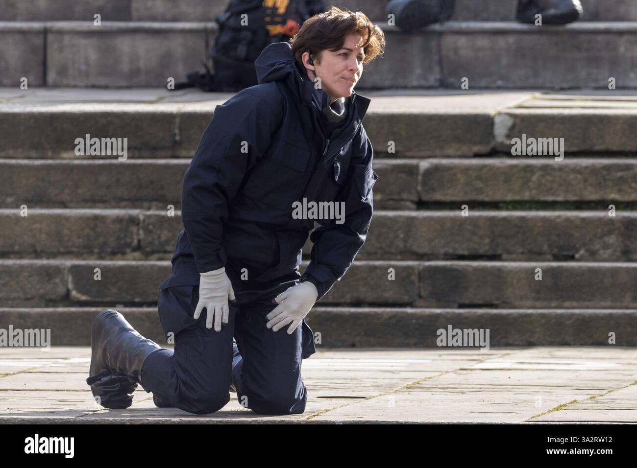 Vicky McClure films Trigger Point in Greenwich Stock Photo - Alamy